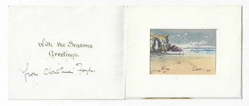 Christina Foyle Signed Christmas Card / Bookseller Literary Autographed ...