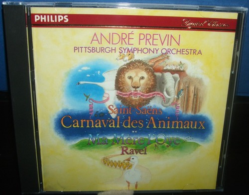 Saint-Saens Carnival of the Animals/Ravel...PSO Previn Philips CD West ...