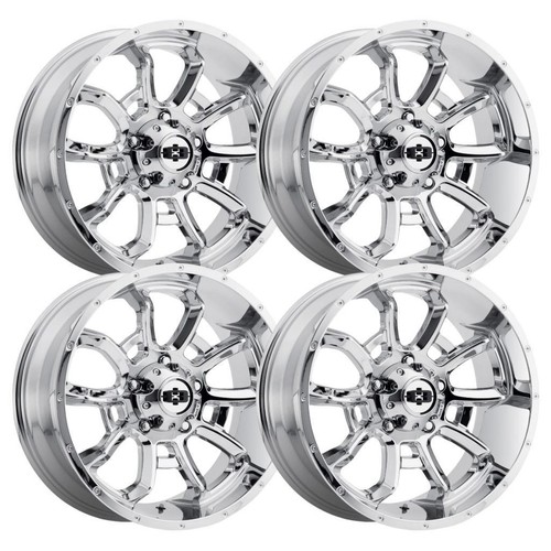 (Set-4) Vision 415 Bomb 20x12 5x5 5x127 -51mm Chrome Wheels Rims 20 ...