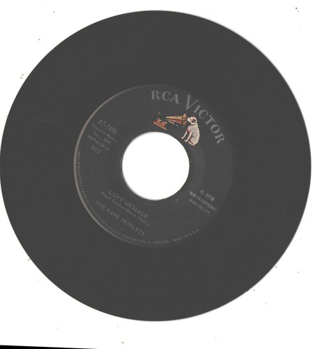 KANE TRIPLETS--7'-45--(LOVE MESSAGE)---EX | eBay