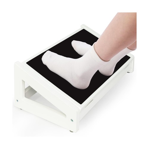 WOOD CITY Foot Rest for Under Desk at Work, 3 Heights Adjustable Fo ...