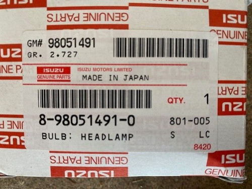 8-98051-491-0 Bulb Hea for Isuzu for sale online | eBay