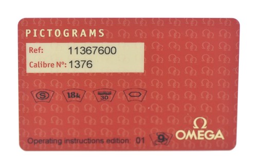 Omega Pictogram Card 11367600 Cal 1376 | eBay