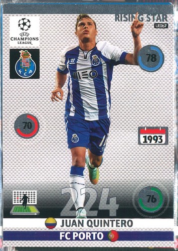Panini Adrenalyn XL Champions League 2014-2015 #UE067 Juan Quintero ...