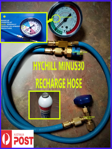 HYCHILL GAS MINUS30 CAN RECHARGE HOSE WITH INSTRUCTIONS | eBay Australia