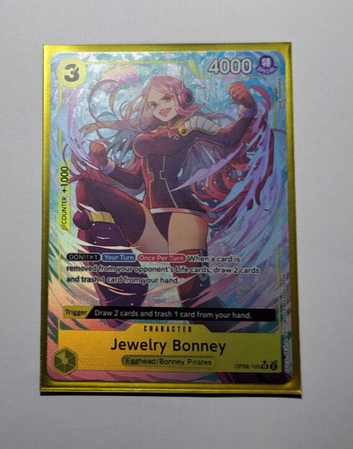 One Piece Card Game Jewelry Bonney OP08-105 SR English Alt Art Two ...