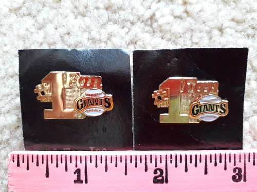 2 San Francisco Giants #1 FAN gp clutchback MLB pins, baseball : New ...