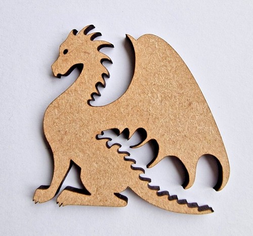 Dragon Shaped Laser cut MDF Craft Shapes Wooden Embellishment ...
