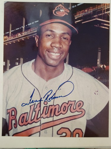HOFer Frank Robinson Autographed 8x10 With Certification | eBay