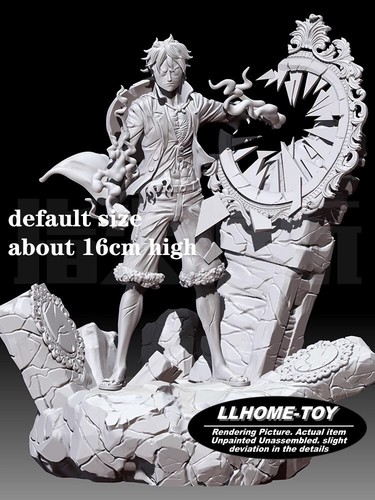 Anime OP Monkey D Luffy Break the mirror Battle Resin 3D Print GK Kit ...