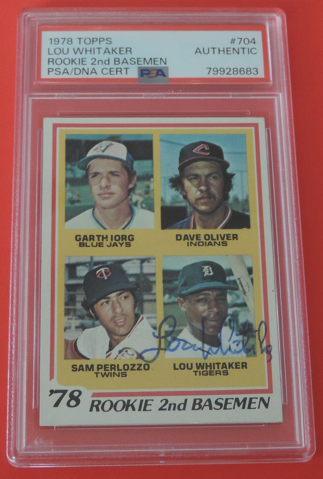 Lou Whitaker Autographed Memorabilia | Signed Photo, Jersey ...