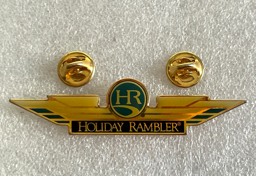 HR Holiday Rambler Logo Gold Tone Metal & Enamel Pin. (32) | eBay