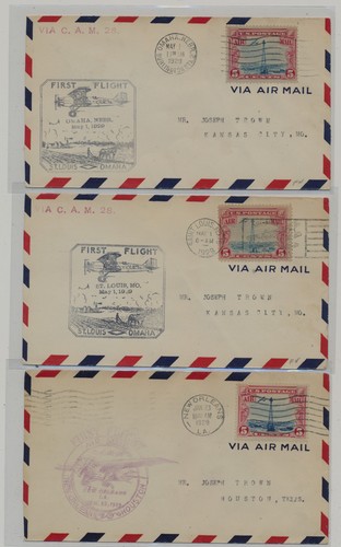 US - 3 Airmail Covers Lot # 146 | eBay