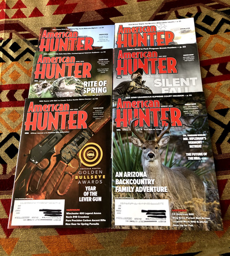 American Hunter Magazine Lot of 6 Official Journal of NRA March-August ...