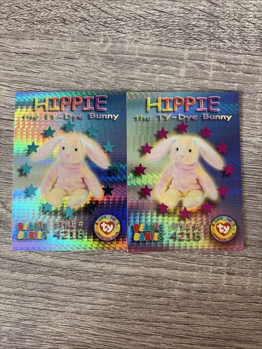 1999 TY Beanie Babies BBOC S3 WILD Teal & Magenta Hippie The Ty-Dye ...