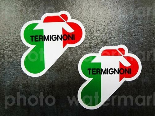 High Quality Pair large 8" Termignoni Flag Decals Stickers Graphics ...