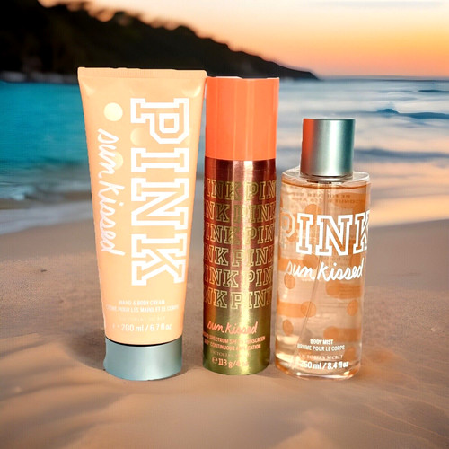 Victoria's Secret PINK Sun-Kissed Mist Hand Body Cream Sunscreen Bundle ...