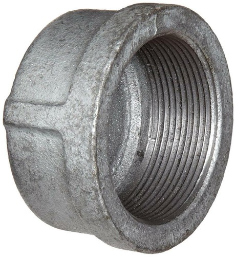 (5) 1/2" Threaded Galvanized Malleable Iron Cap Caps C x FNPT FAST SHIP ...