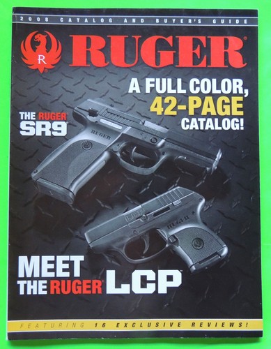 Vintage 2008 RUGER Firearms Catalog & Buyer's Guide Handguns Rifles ...