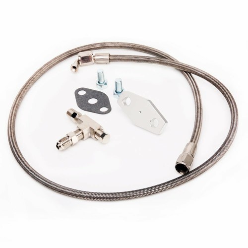 TRITDT Fits Garrett T3 T4 Turbo Oil Feed Line Kit 4AN 104cm w/ 1mm ...