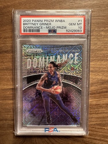 BRITTNEY GRINER 2020 Panini Prizm Dominance #1 MOJO SSP /25 psa 10 pop2 ...