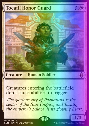 MTG Magic the Gathering Tocatli Honor Guard (42/317) Ixalan LP FOIL | eBay