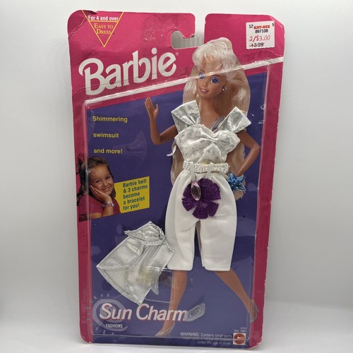 Barbie Sun Jewel Fashions Shimmering Swimsuit & More 10797 Mattel 1993 ...