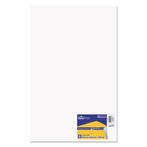 24324 Premium Coated Poster Board, 14 X 22, White, 8/pack | eBay
