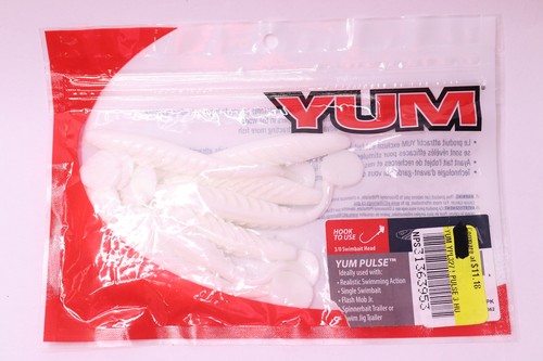 (8-Pk) Yum Pulse Swimbait White | eBay