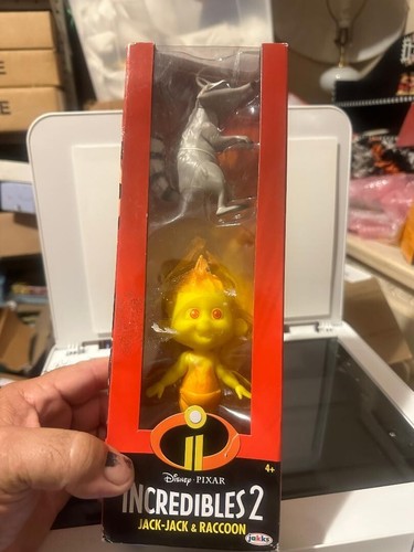 Disney PIXAR INCREDIBLES 2 JACK-JACK & RACCOON Figures by Jakks New in ...