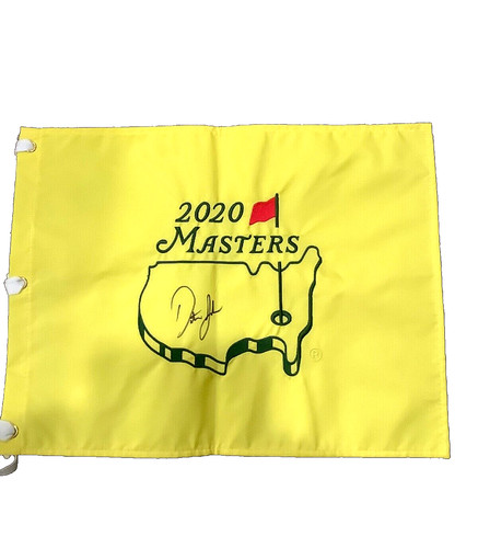 Dustin Johnson Autographed signed Masters Flag 2020 | eBay