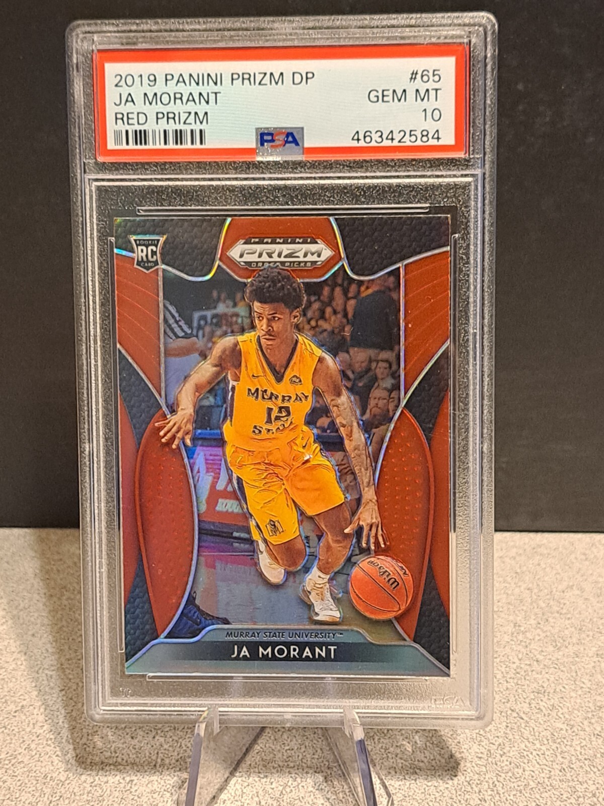 Ja Morant 2019 Prizm Draft Picks #65 Red (Secondary Photo) Price Guide ...