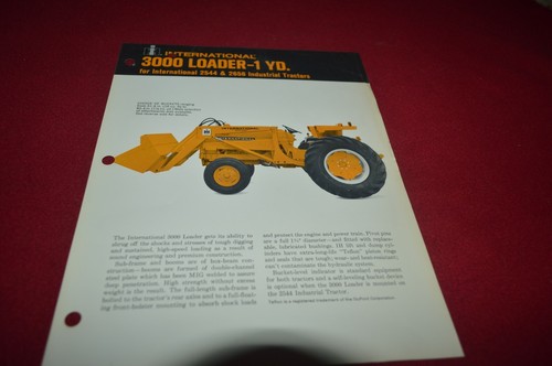 International Harvester 3000 Loader Dealer's Brochure TBPA | eBay