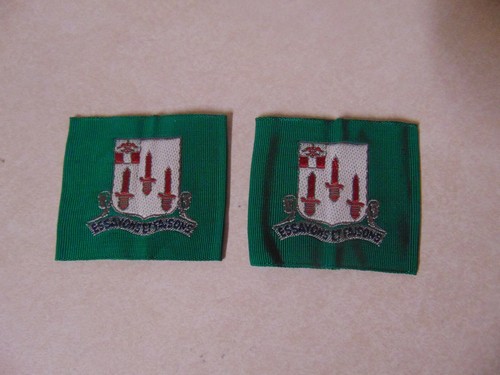 MILITARY INSIGNIA CREST DUI SET OF 2 CLOTH DI GERMAN MADE ESSAYONS ET ...