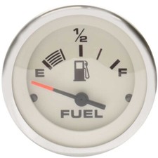 Teleflex Boat Fuel Gauge 59655 | Lowe Lido 2 Inch Silver White