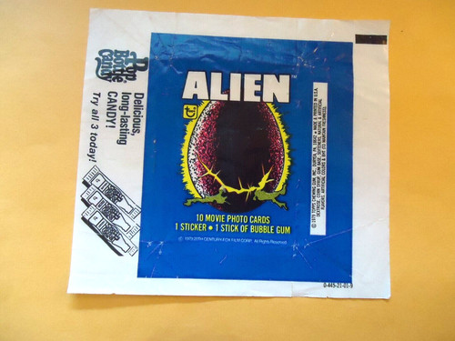 Alien trading card wrapper - 1979 Topps - movie - excellent condition ...