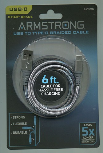 Armstrong USB to Type-C Braided Cable 6ft. Cable - USB-C (NEW) | eBay