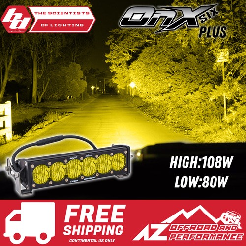 Baja Designs OnX6 + 10 " Ambre Lentille Large dans les Virages Beam LED ...