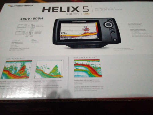 Humminbird HELIX 5 Sonar G2 Dualbeam Switchfire 410190-1 New Free ...