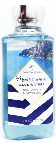 1 Bath Body Works MEDITERRANEAN BLUE WATERS Body Wash Shower Gel Shea ...