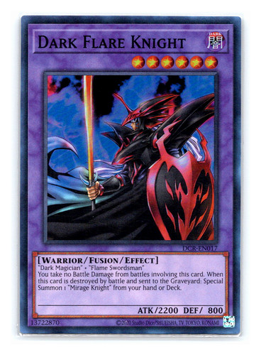 Dark Flare Knight - DCR-EN017 - Super Rare - 25th Anniversary- Yugioh ...