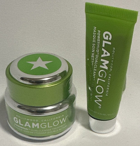Lot of 2 GLAMGLOW Powermud Dual Cleanse Treatment Regular Sz 15g ...