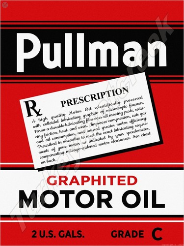 Pullman Motor Oil Metal Sign 3 Sizes to Choose From | eBay