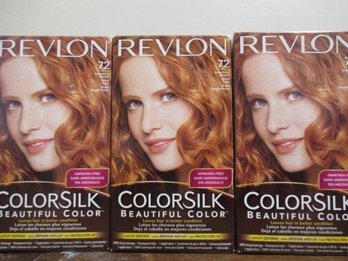 Revlon ColorSilk #72 Strawberry Blonde 3 Boxes | eBay