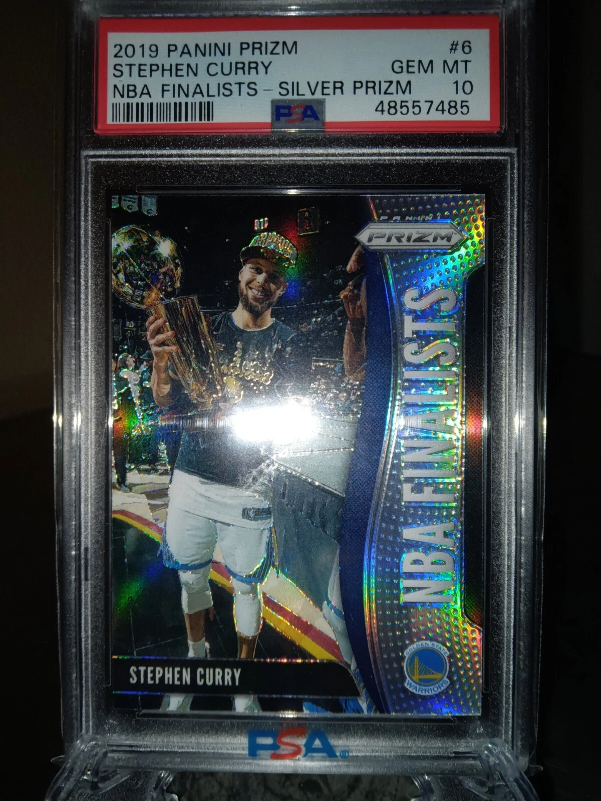 Stephen Curry 2019 Prizm #6 NBA Finalists - Silver Price Guide - Sports ...
