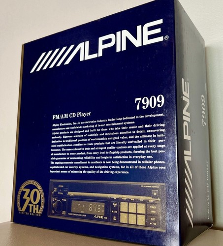 Alpine 7909 CD Player 30th Anniversary Brand New in Box | Alpine Car Audio