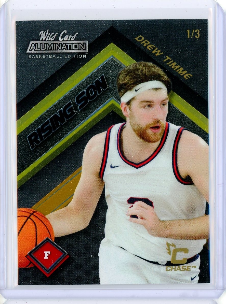 Drew Timme 2021 Wild Card Alumination #RS-5 Rising Son Black Chase Red ...
