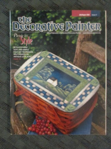 Decorative Painter Magazine July/ August 2003 Tole Folk Art Painting ...
