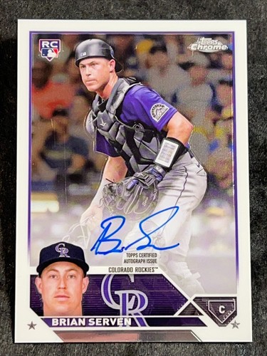 2023 Topps Chrome ROOKIE AUTO Brian Serven ITEM 1 | eBay