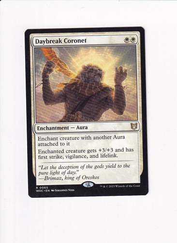 2023 MTG MAGIC COMMANDER: WILDS OF ELDRAINE DAYBREAK CORONET (#1) | eBay